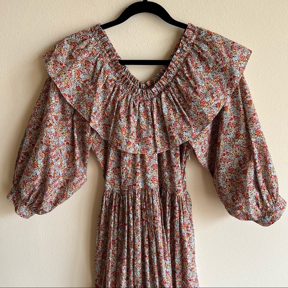 Doen | Dresses | Doen Darcy Dress Red Liberty Chive | Poshmark